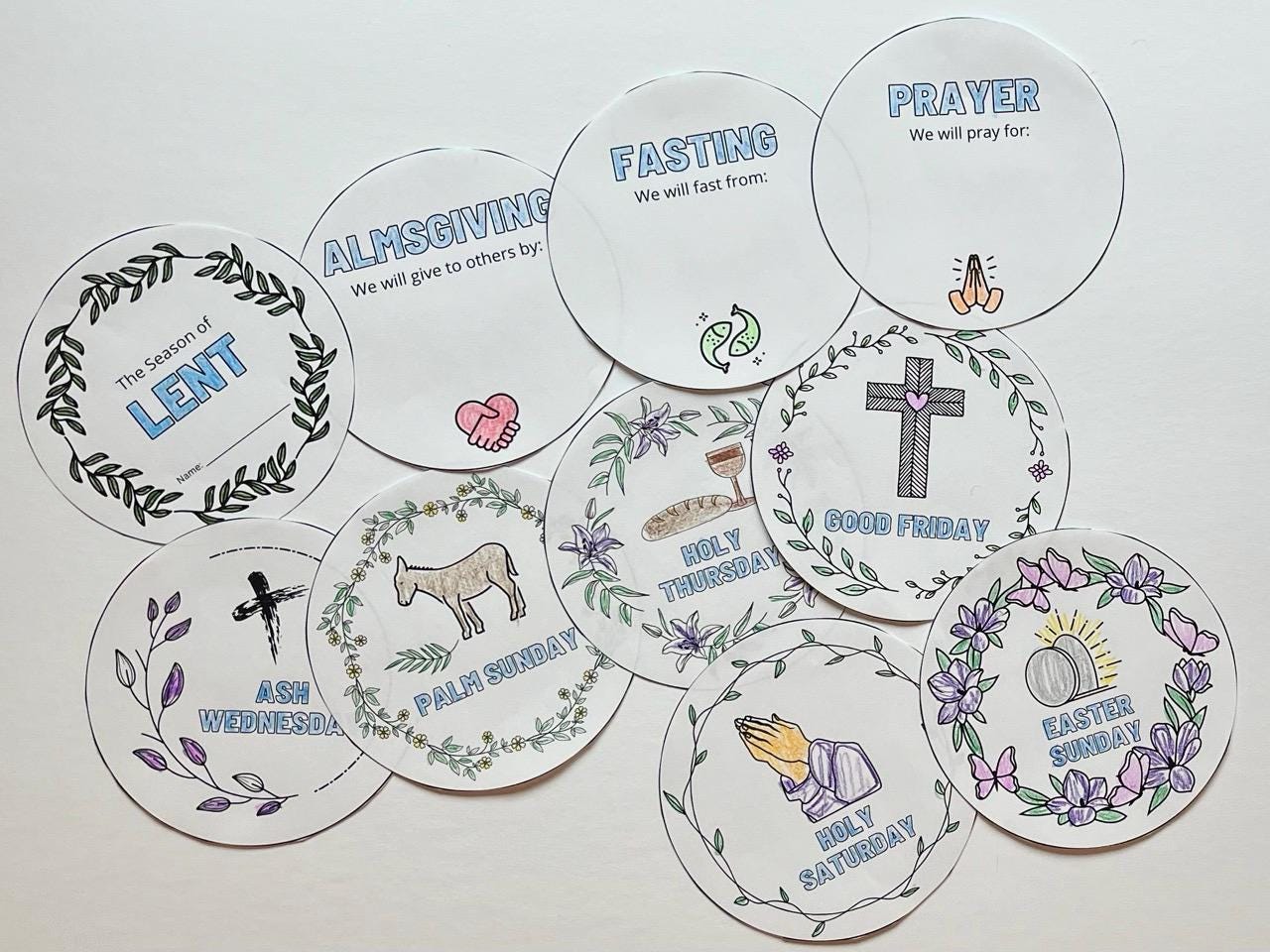 Lent Coloring Page, Lent for Kids, Ash Wednesday Craft, Catholic Lent ...