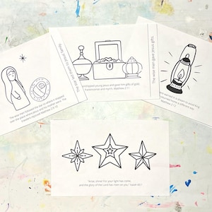 Epiphany Mini Coloring Book, 3 Wise Men, Three Kings Day, Flip Book ...