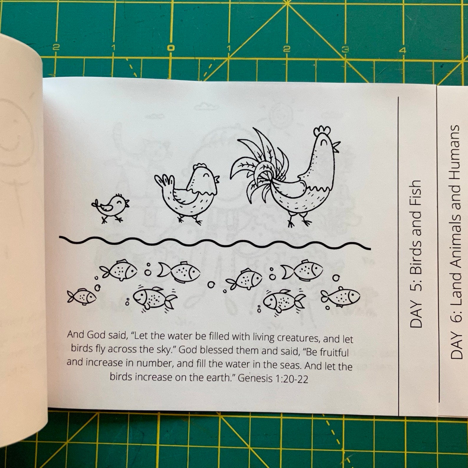 7 Days of Creation Mini Coloring Book, Flip Book, Bible Activity, Sunday School Lesson, Genesis ...