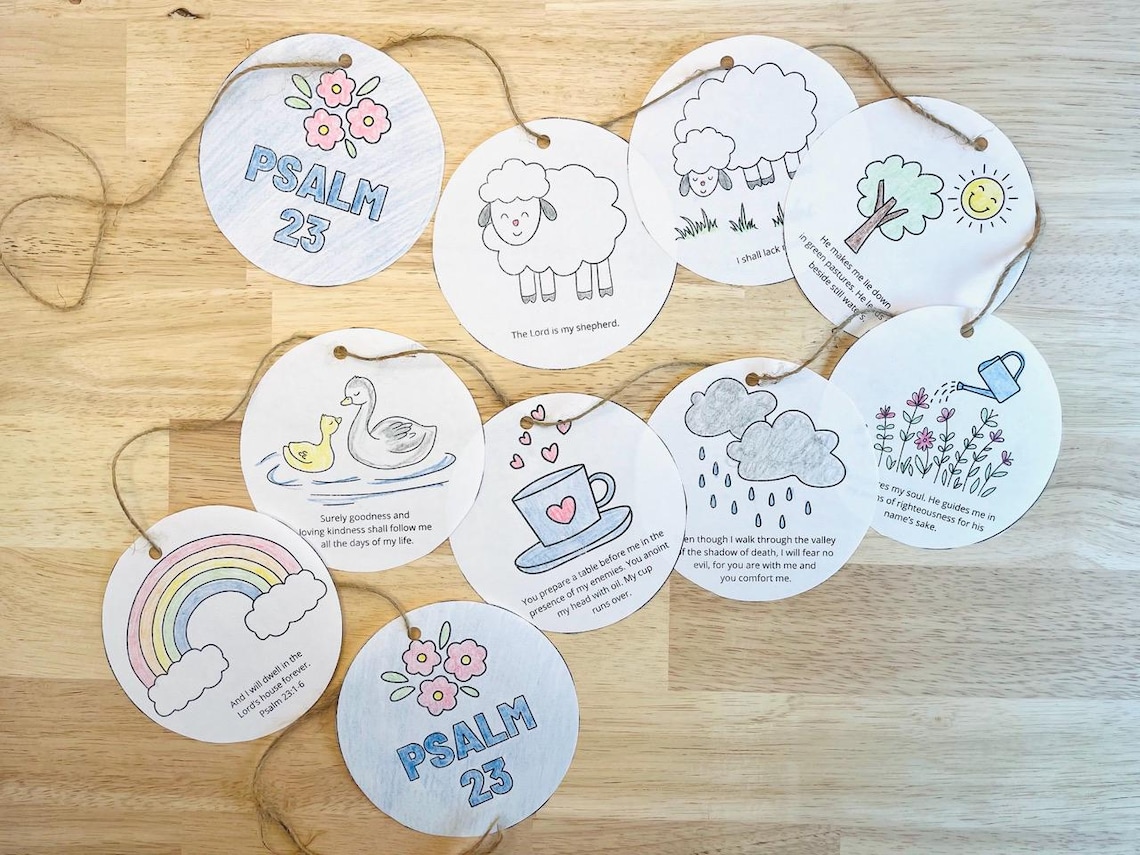 Psalm 23 Craft, the Lord is My Shepherd, Sunday School Lessons for Kids ...