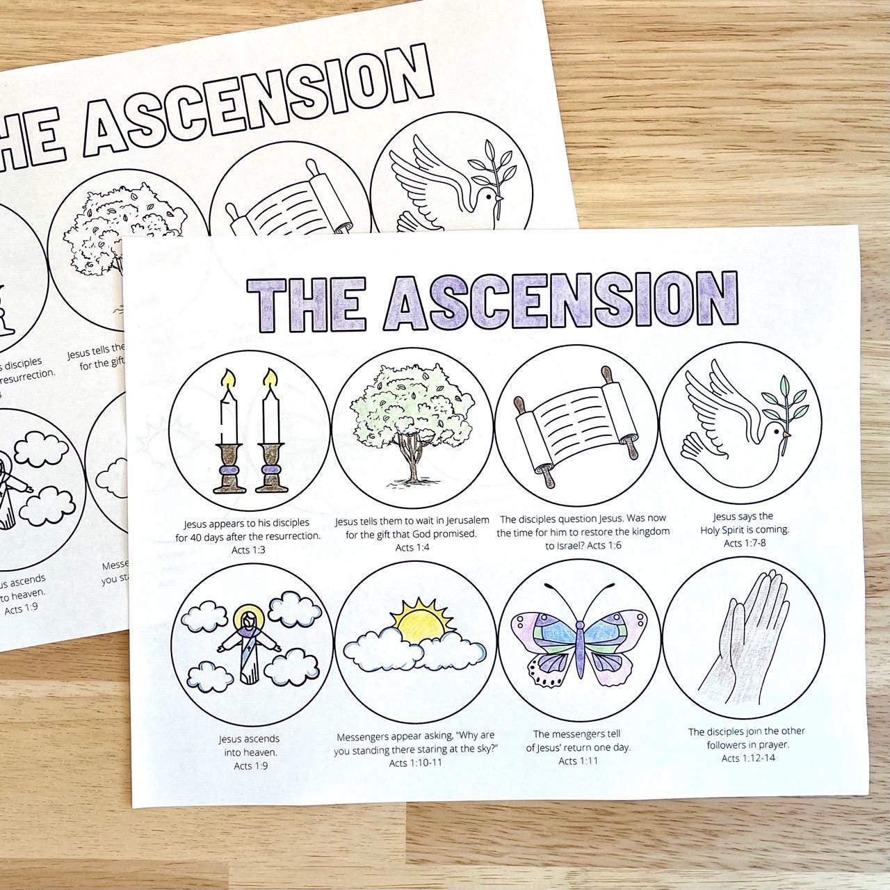 Holy Week Bundle, Holy Week Printable, Jesus Ascension Craft, Empty ...