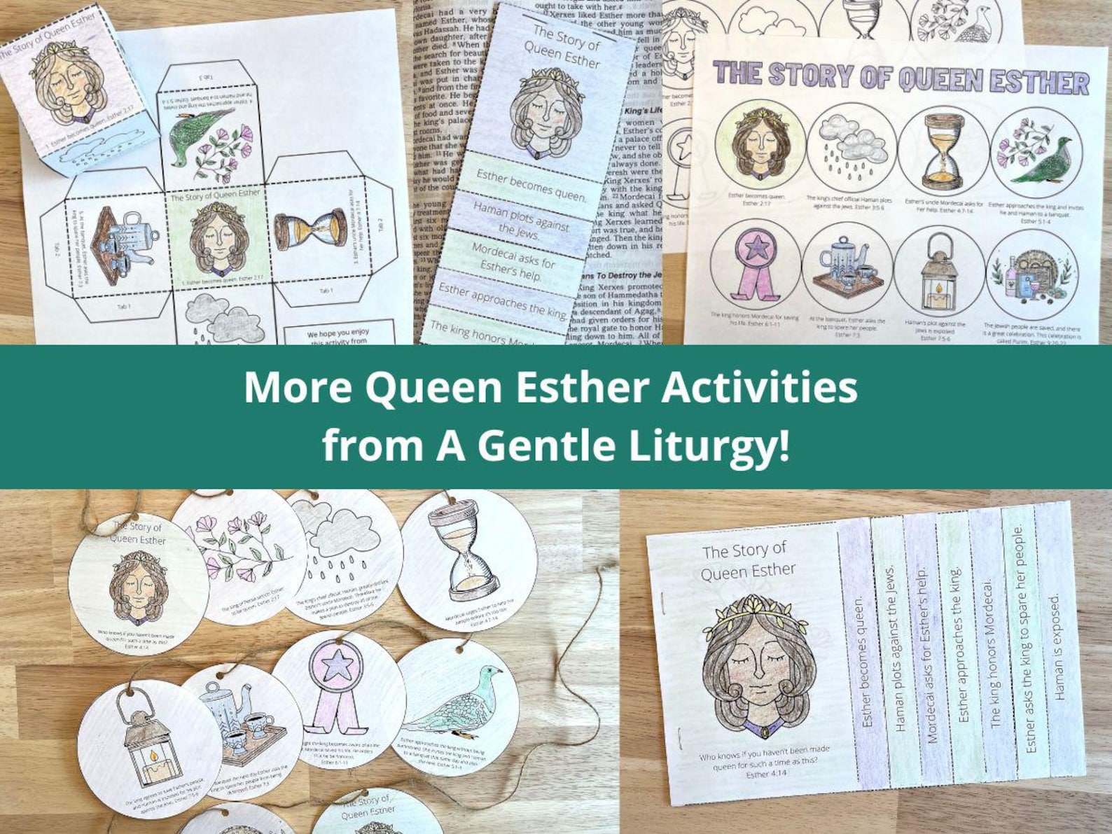 Queen Esther Craft, Esther Bible Story Activities, Sunday School Flip ...