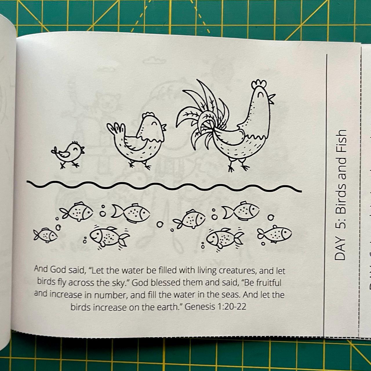 7 Days of Creation Coloring Pages, VBS Crafts Creation, VBS Kids Craft ...