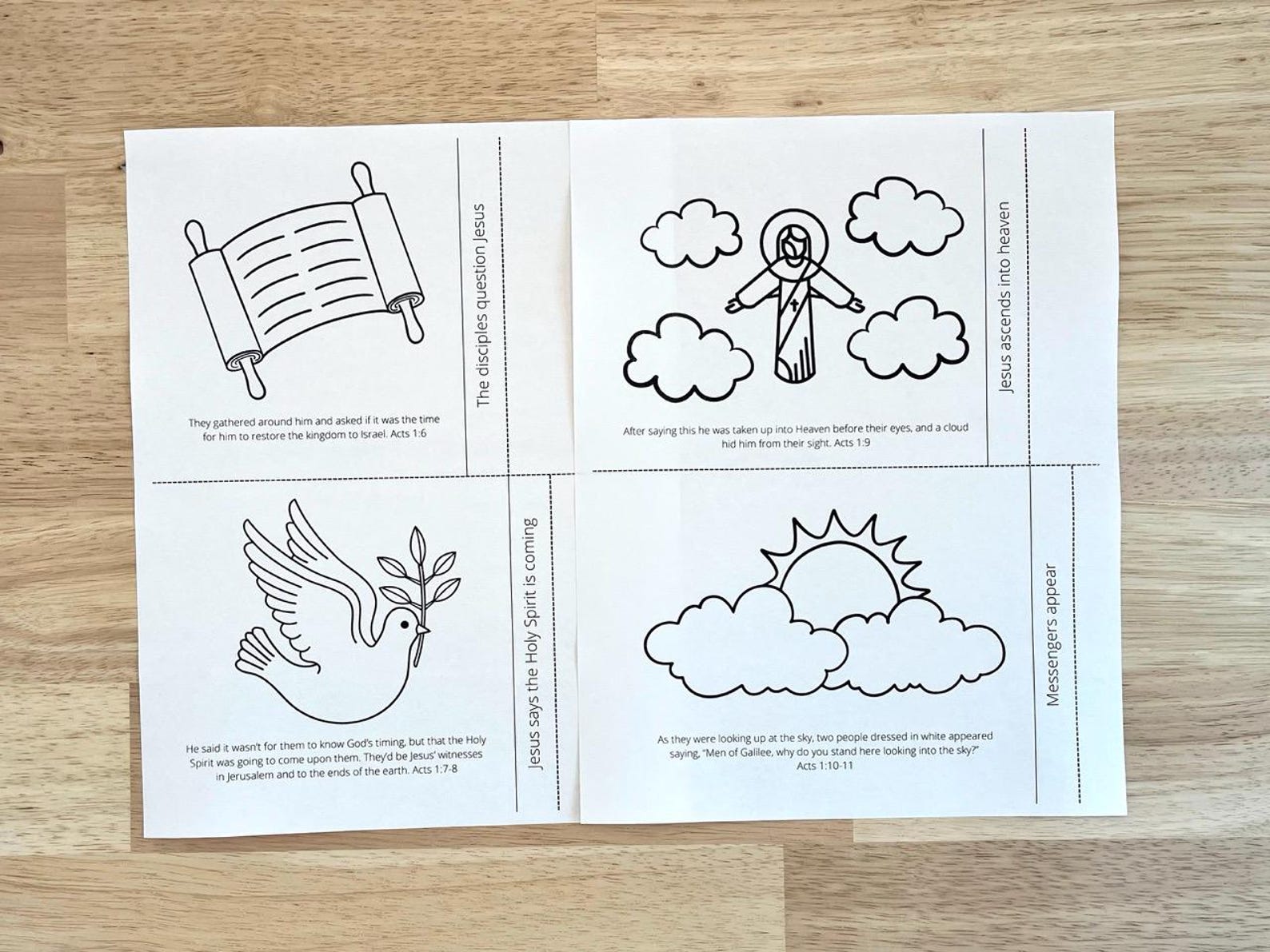 Sunday School Lesson, Ascension of Christ, Jesus Ascension Craft ...