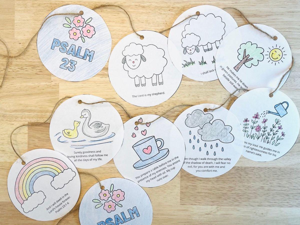 Psalm 23 Craft, the Lord is My Shepherd, Sunday School Lessons for Kids ...