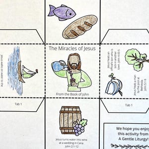 Jesus Feeds the 5000 Kids Craft, Bible Stories Printable the Book of ...