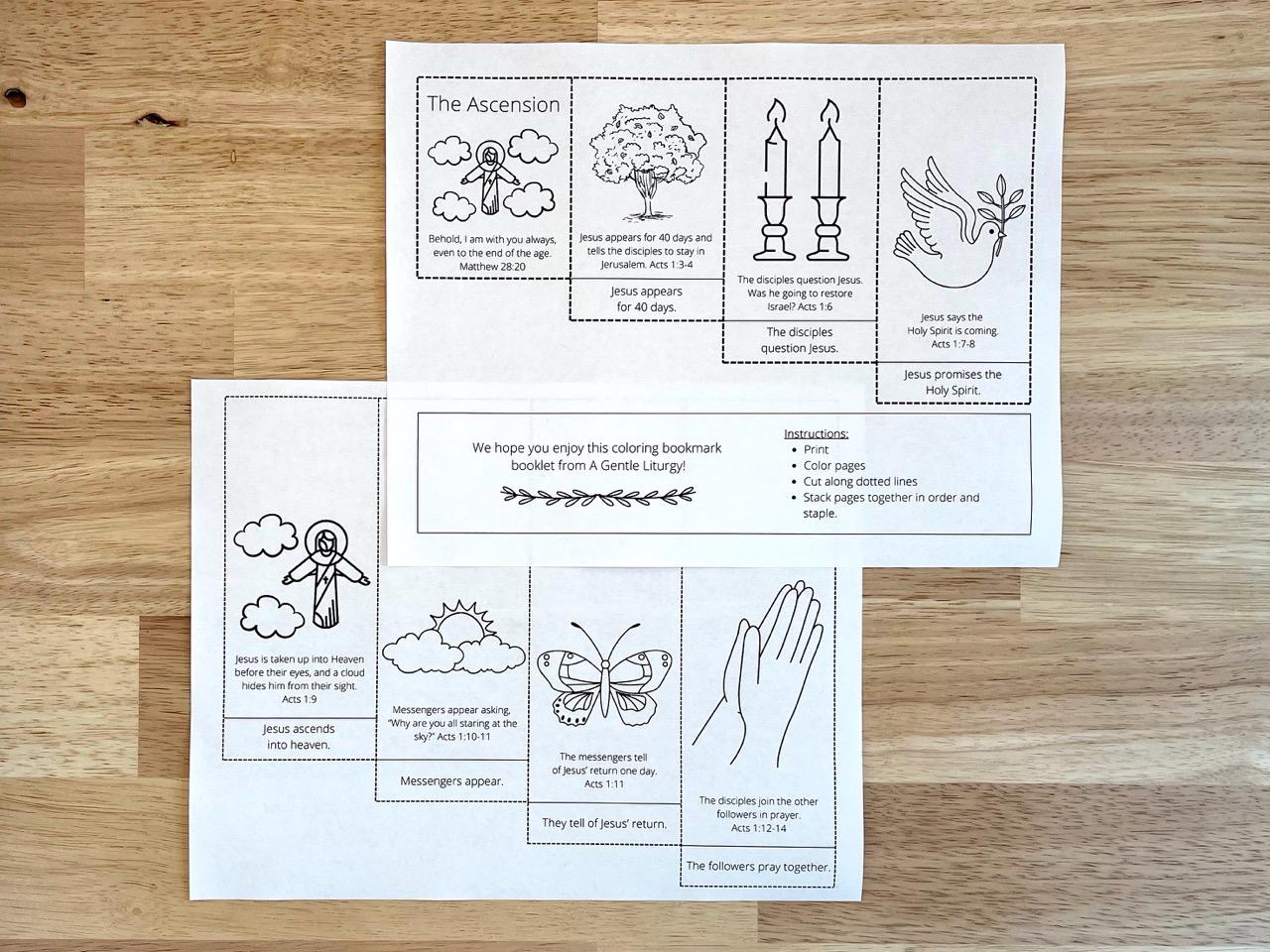 Jesus Ascended Into Heaven, Sunday School Lesson, Jesus Ascension Craft ...