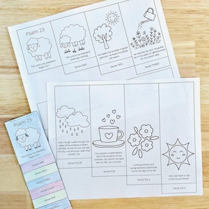Psalm 23 Printable, the Lord is My Shepherd, Sunday School Crafts ...