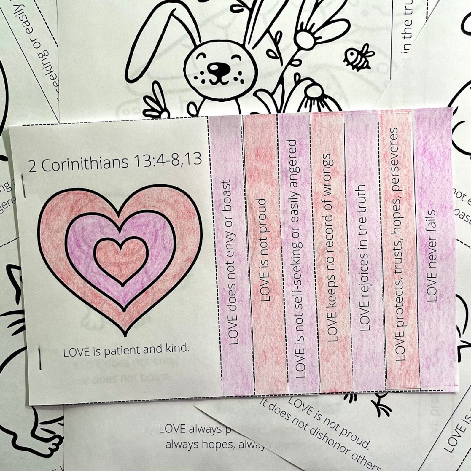 Christian Valentines Coloring, Catholic Valentines Day, Christian ...