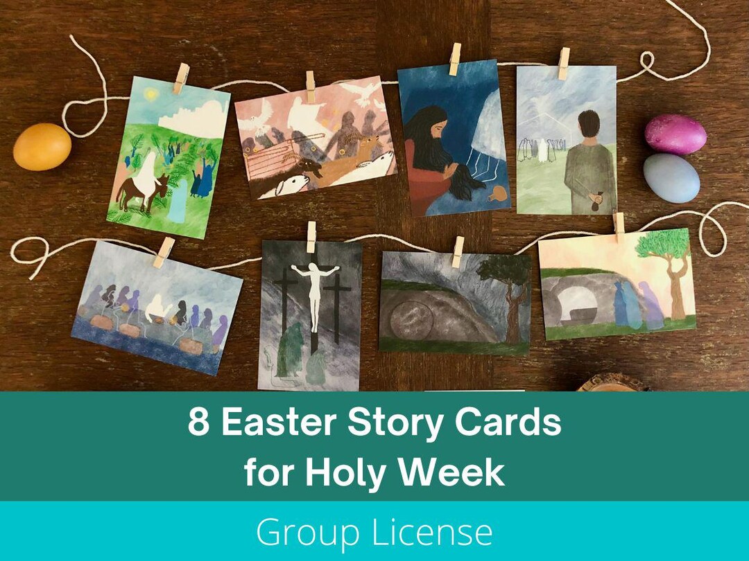 Holy Week for Kids Walk Through, Holy Week Printable, Easter Week, Holy ...