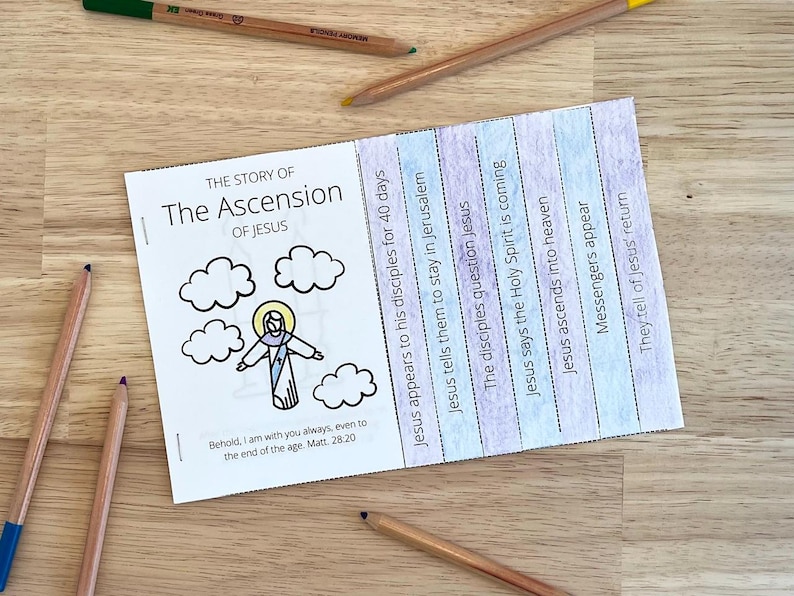 Holy Week Bundle, Holy Week Printable, Jesus Ascension Craft, Empty ...