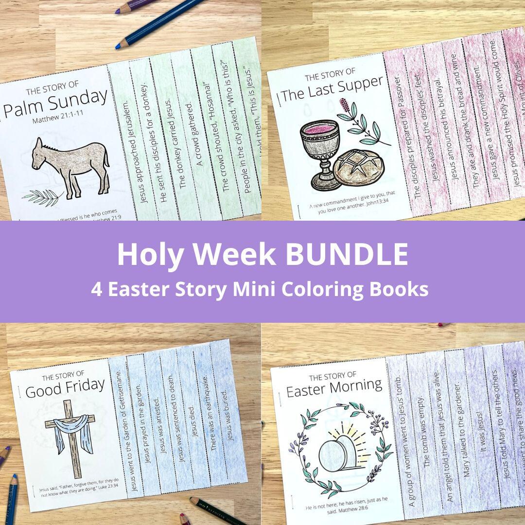 Easter Jesus Printable, Holy Week for Kids, Holy Week Countdown, Palm ...