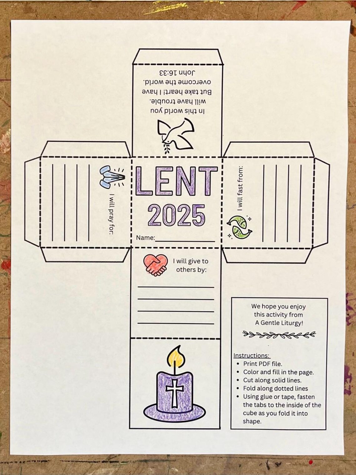 Lent for Kids, Ash Wednesday, Lent Calendar, Palm Sunday Craft, Good ...
