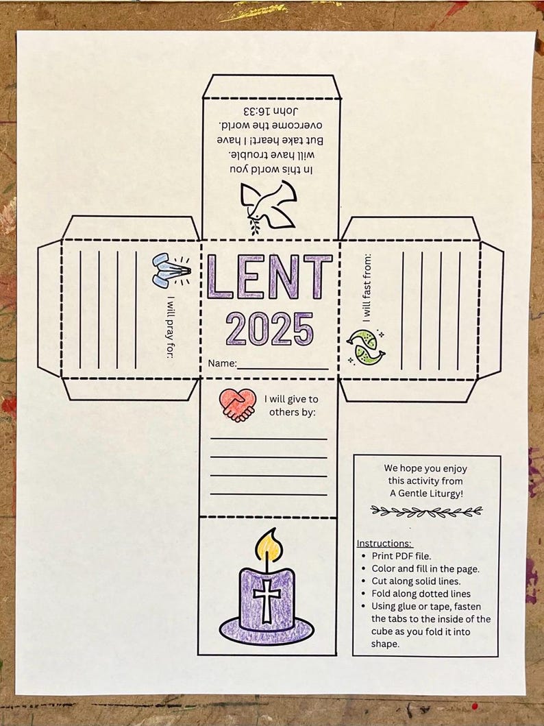 Lent for Kids, Ash Wednesday, Lent Calendar, Palm Sunday Craft, Good ...