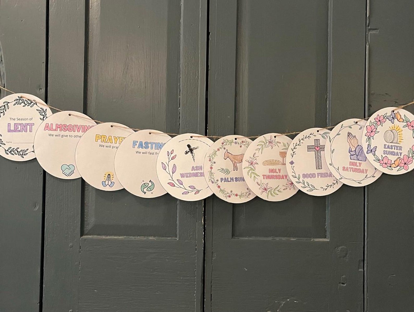 Lent Banners, Palm Sunday Craft, Lent for Kids, Sunday School Craft ...