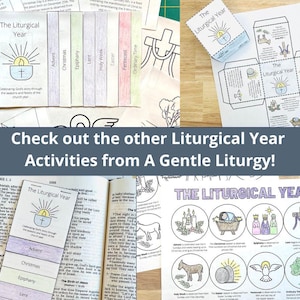The Liturgical Year 9-page Mini Coloring Book - Kids Activity ...