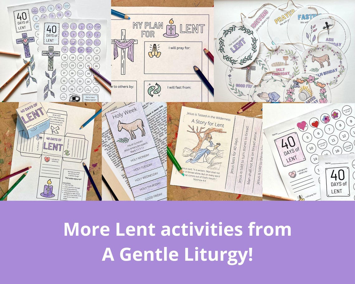 Palm Sunday Craft, Ash Wednesday, Lent for Kids, Lent Calendar, Good ...