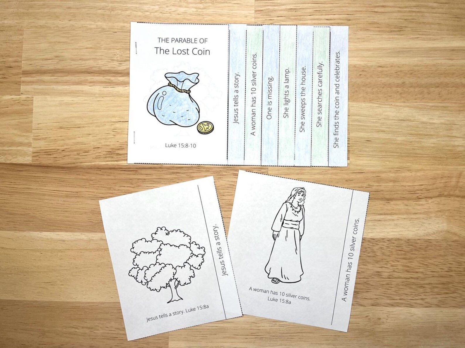 The Parable of the Lost Coin Booklet, VBS 2026 Craft, the Lost Coin ...