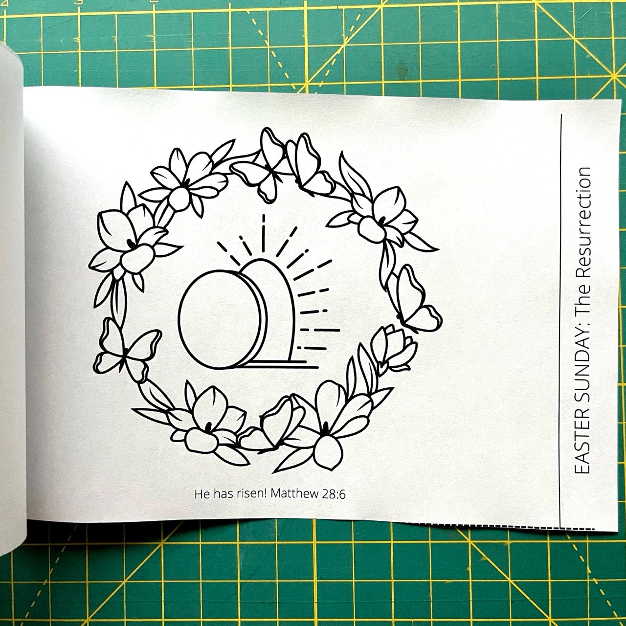 Holy Week 8 Pages Mini Coloring Book - Easter - Bible Verses - Kids ...