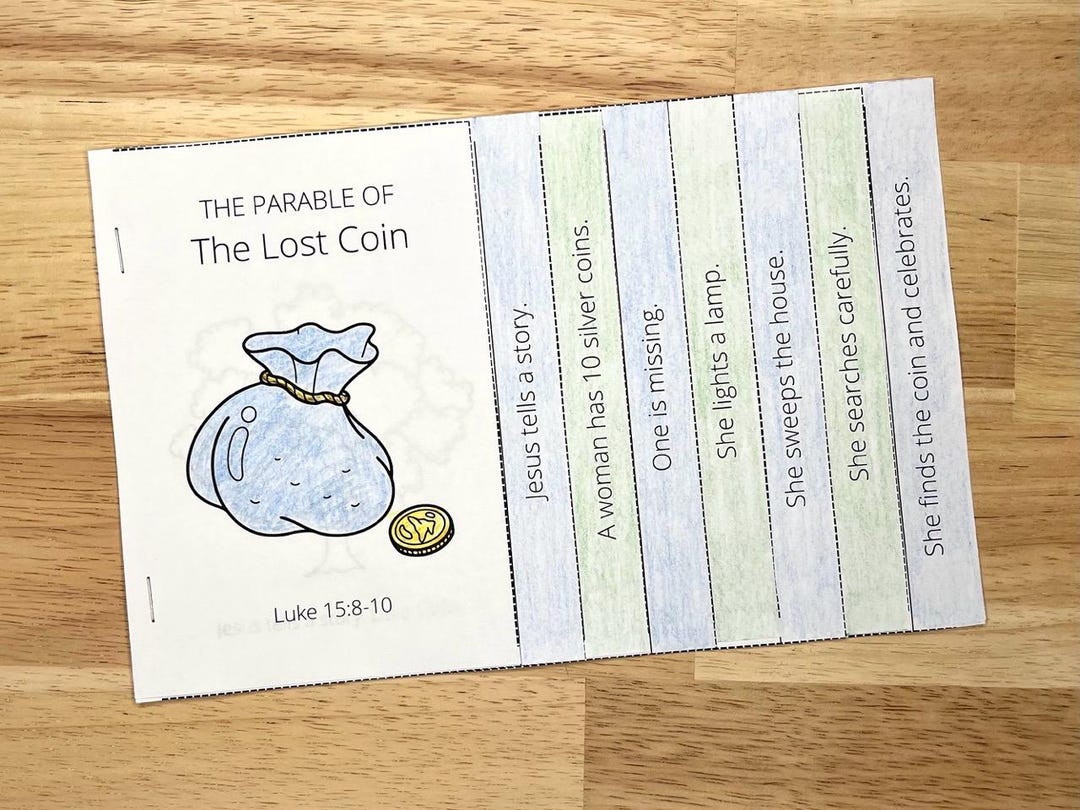 The Parable of the Lost Coin Booklet, VBS 2026 Craft, the Lost Coin ...
