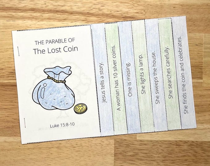 Parable of the Lost Coin Craft for Kids, Lost Silver Coin Parable of ...