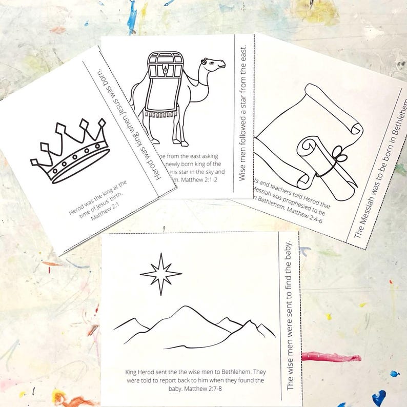 Three Wise Men, Nativity Coloring Pages, Birth of Jesus Crafts ...