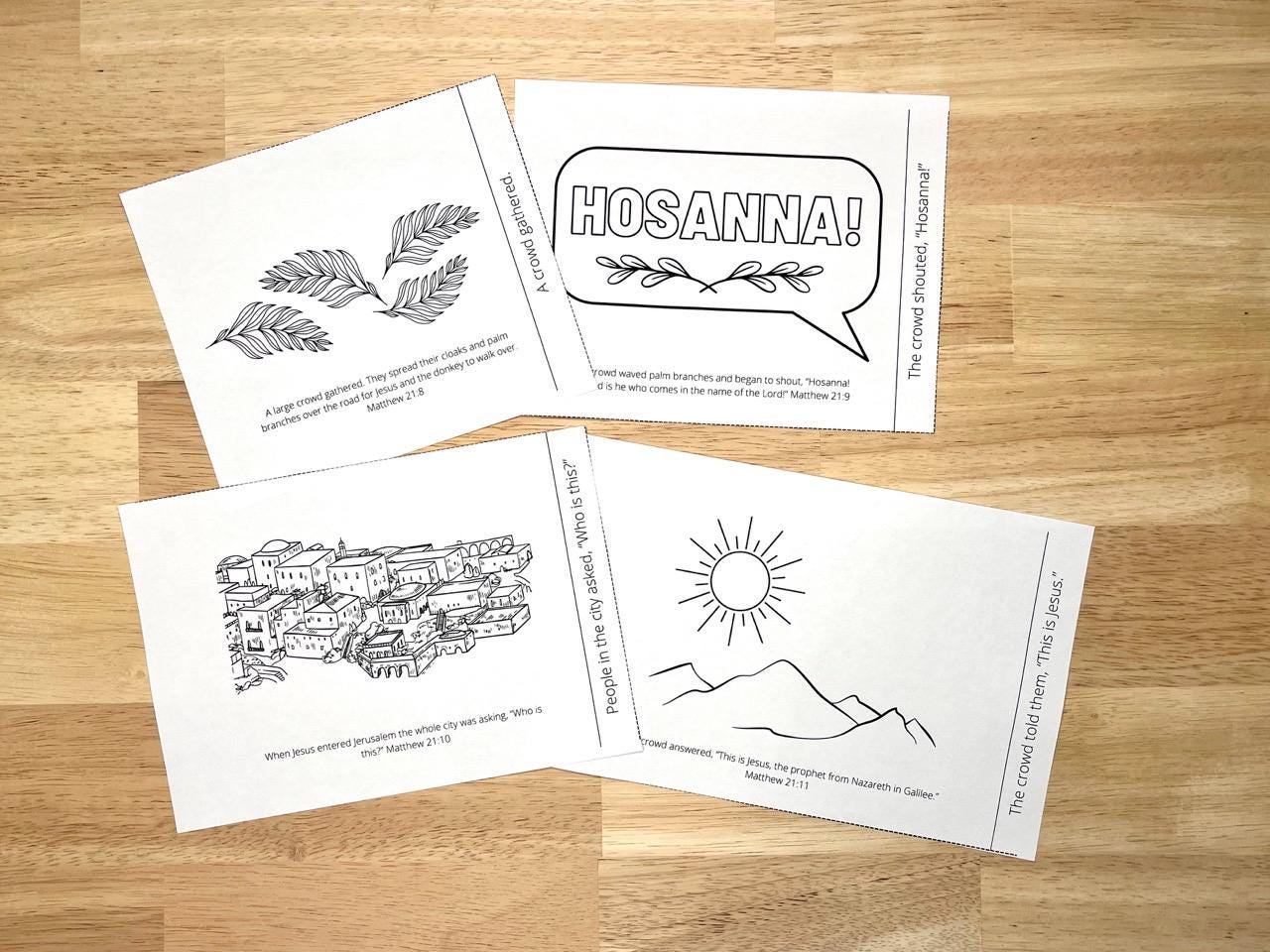 Palm Sunday Activity, Bible Flip Books, Palm Sunday Craft, Sunday ...