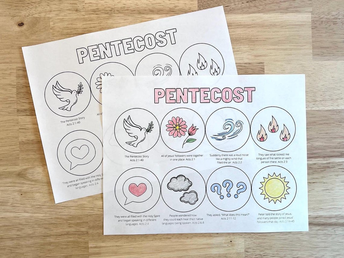 Pentecost Craft Download, Pentecost Kids, for Kids, Pentecost Activity ...
