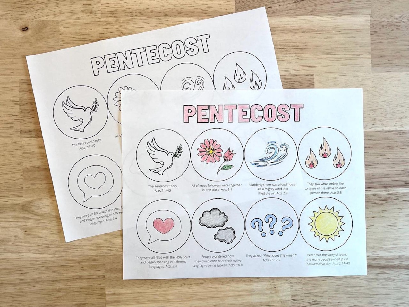 Pentecost Craft Download, Pentecost Kids, for Kids, Pentecost Activity ...