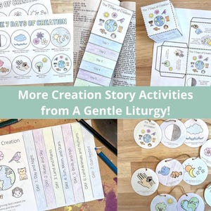 Creation Story Coloring Book, Bible Lessons, 7 Days of Creation ...