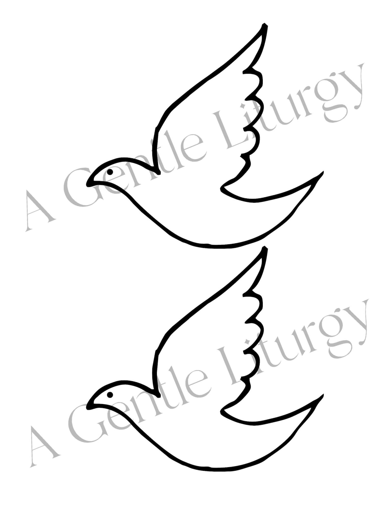 5 Pentecost Coloring Pages + DIY Mobile Craft - Flame and Dove - Holy ...