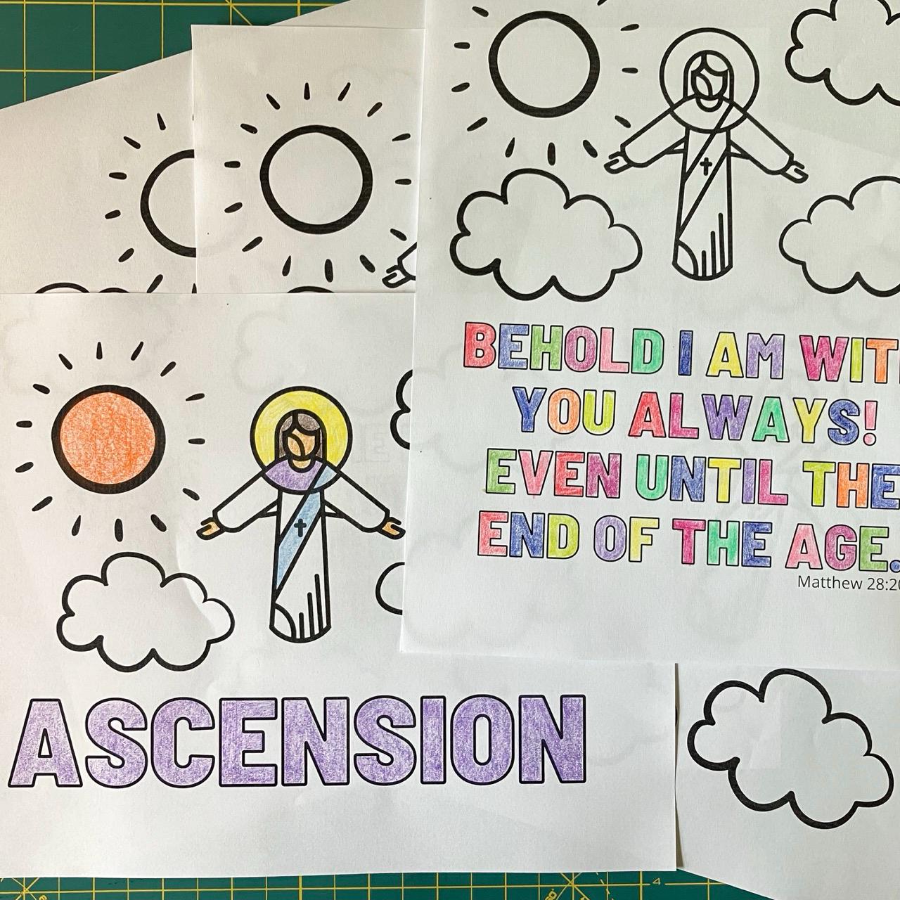 Jesus Ascension Craft, Ascension of Christ, Jesus Ascended Into Heaven ...