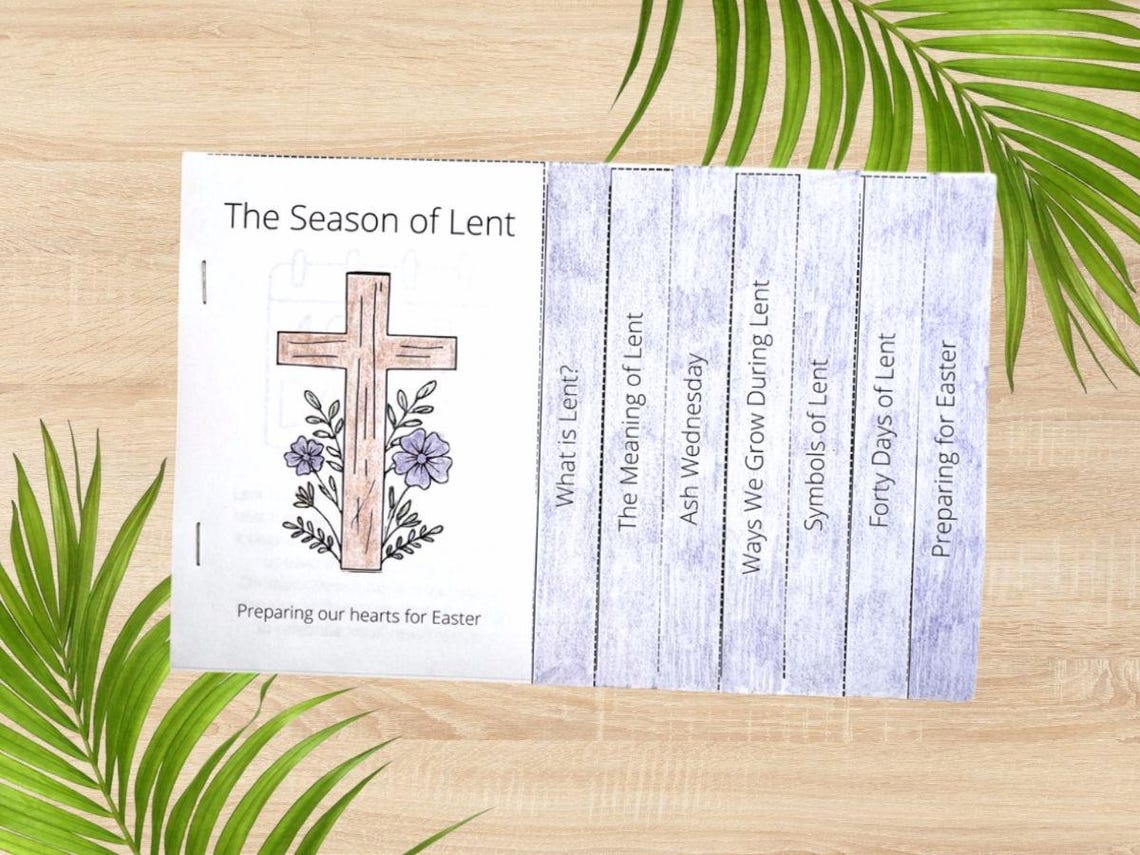 Lent Coloring Page, Ash Wednesday Craft, Lent Countdown, Lent for Kids ...