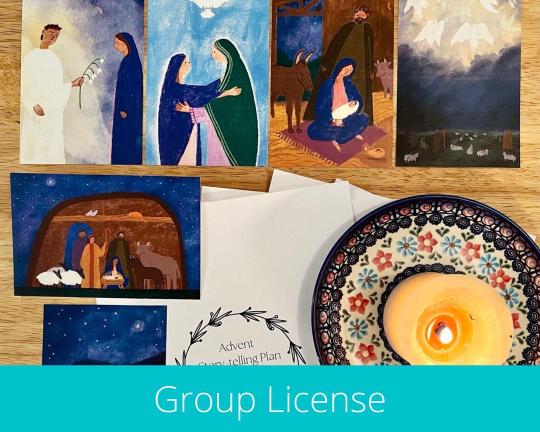 Group License - Christmas and Advent Story-telling Plan W/ Art Card ...