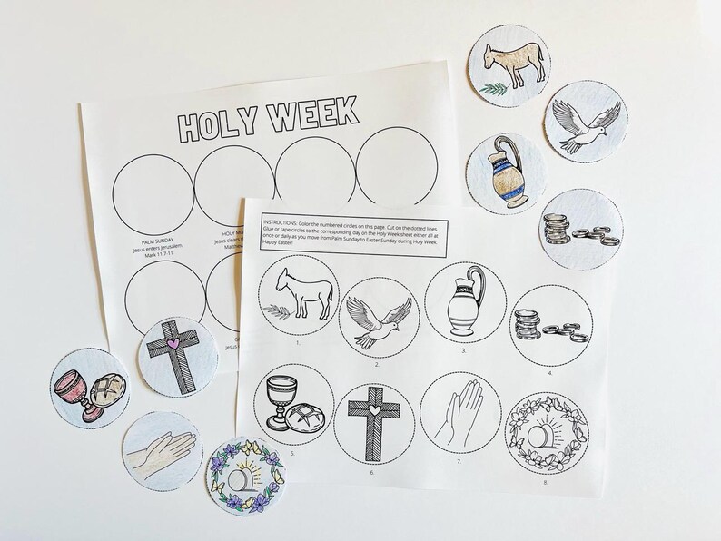 Holy Week Countdown, Lent Kids, Easter Sunday School Craft, Empty Tomb Craft, Holy Week for Kids ...