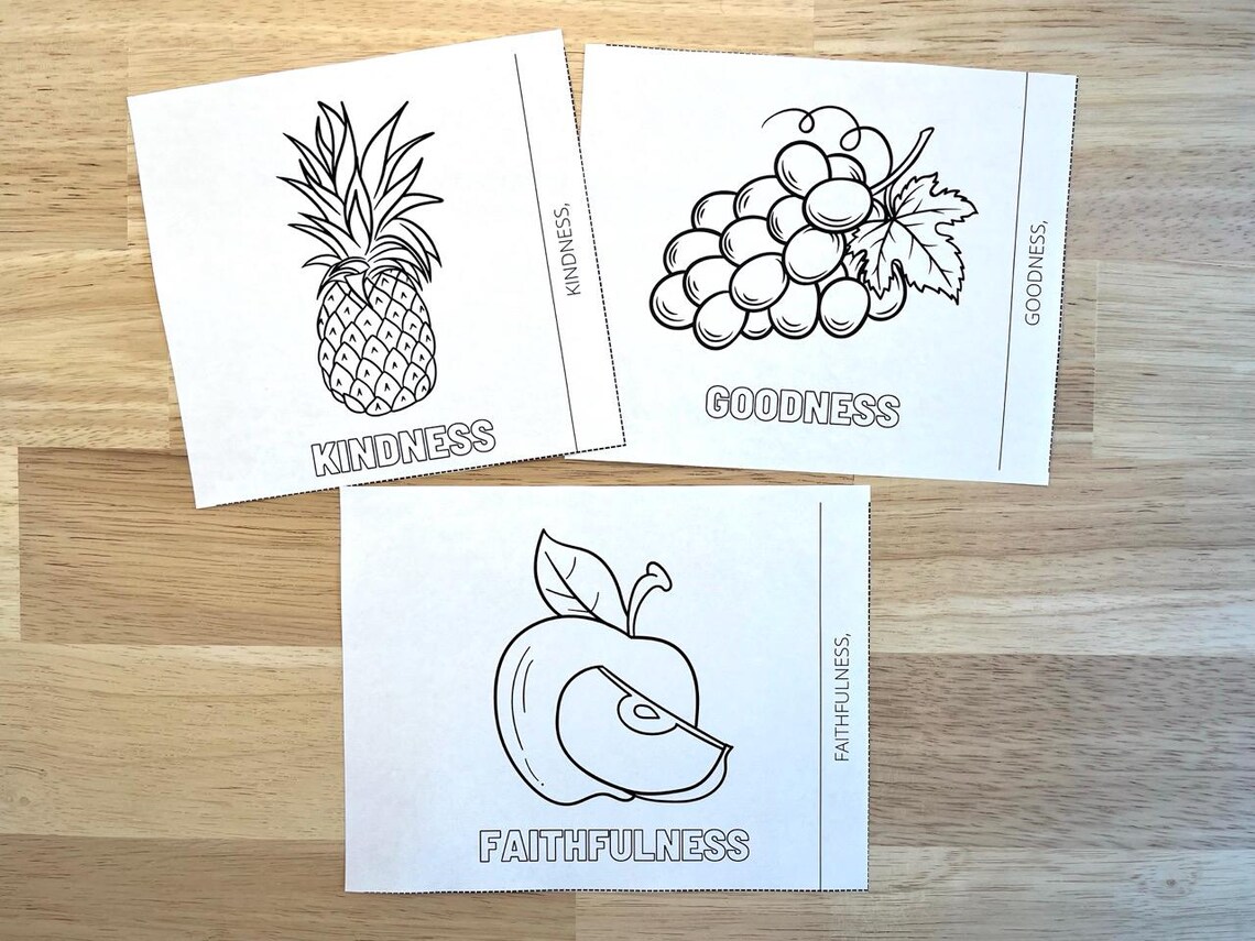 Fruit of the Spirit Craft, Fruit of the Spirit Coloring Pages, VBS ...