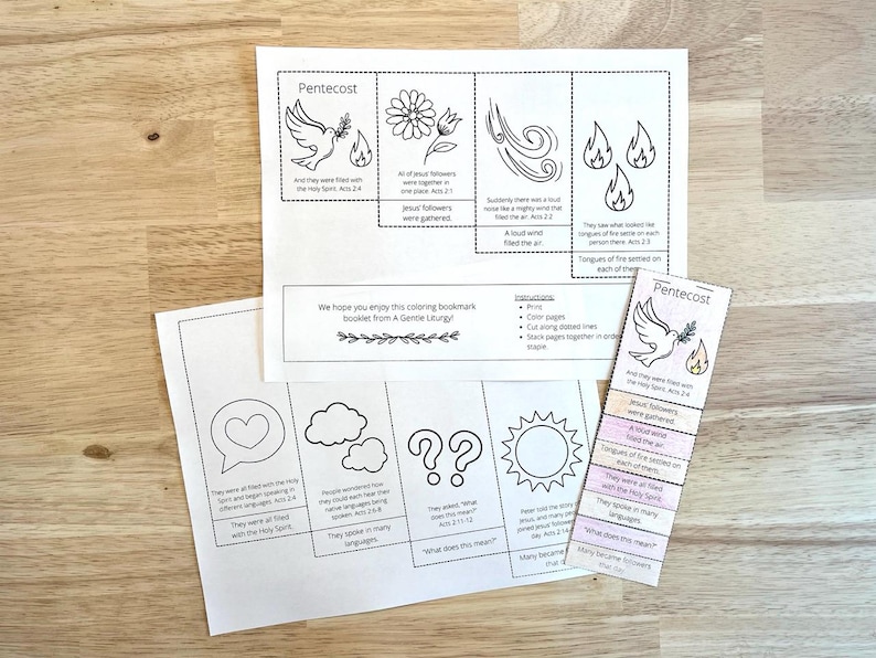 Pentecost Activity, Holy Spirit Craft, Sunday School Lesson, for Kids ...