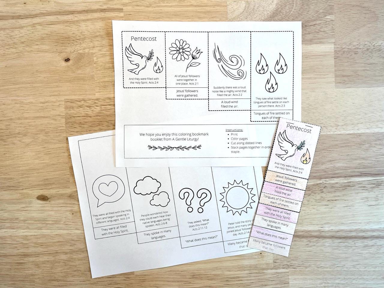 Pentecost Activity, Holy Spirit Craft, Sunday School Lesson, for Kids ...