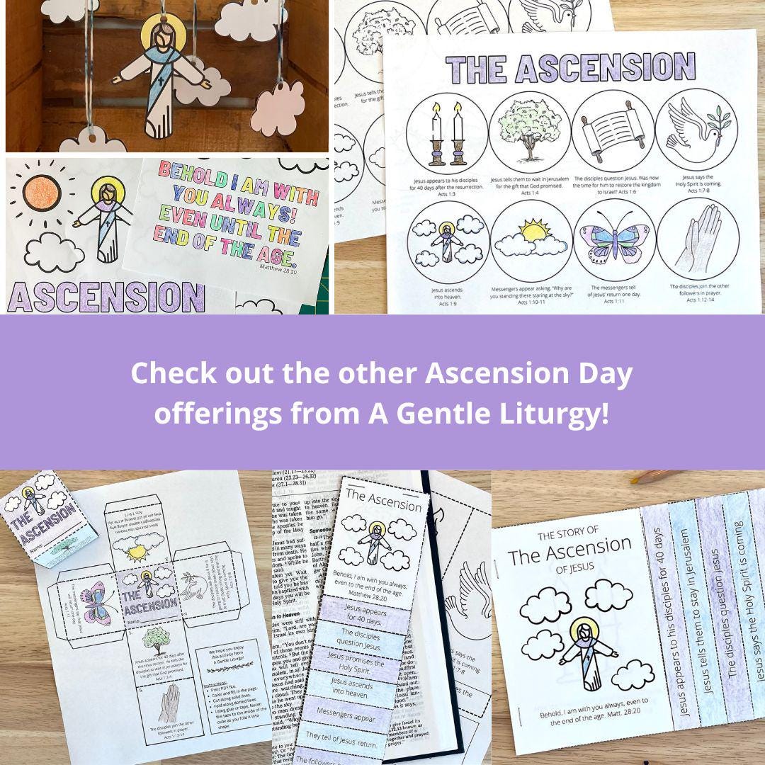 Jesus Ascension Craft, Sunday School Bookmark Activity, Christian ...