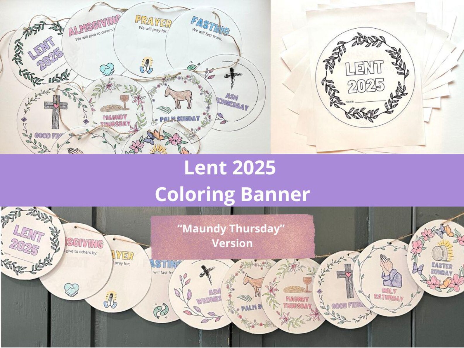 Lent for Kids, Ash Wednesday, Lent Calendar, Lent Kids, Palm Sunday ...