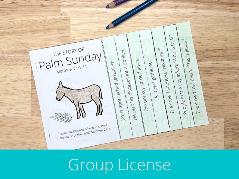 Holy Week Printable, Palm Sunday Craft, Easter Story, Palm Sunday ...