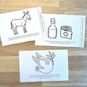 Parables of Jesus for Kids, the Good Samaritan Activity, VBS 2025 Craft ...