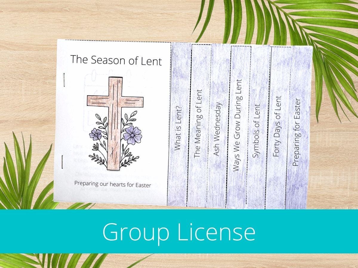 Lent Coloring Page, Ash Wednesday Craft, Lent Countdown, Lent for Kids ...