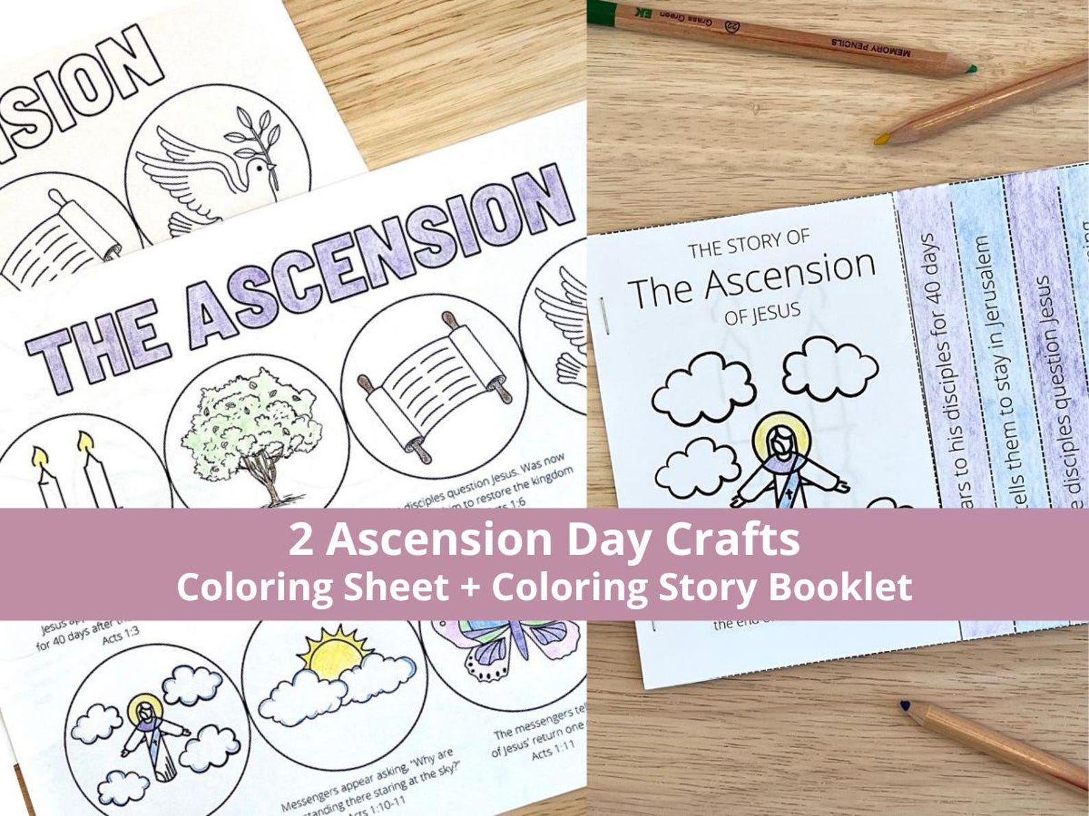 Jesus Ascension Craft, Christ Ascending, Jesus Ascending Activity ...