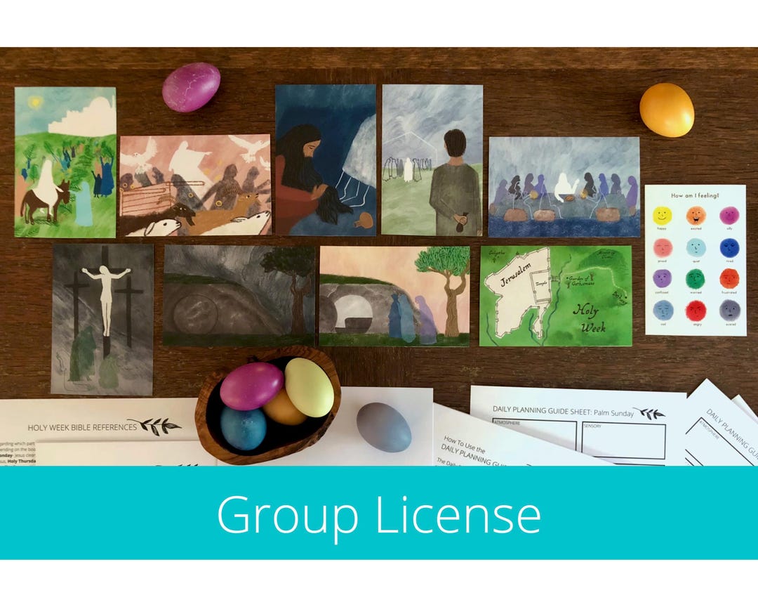 Holy Week Advent, Holy Week for Kids, Holy Week Print, Holy Week Guide ...