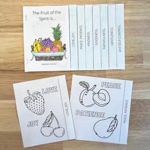 Fruit of the Spirit Craft, Fruit of the Spirit Coloring Pages, VBS ...