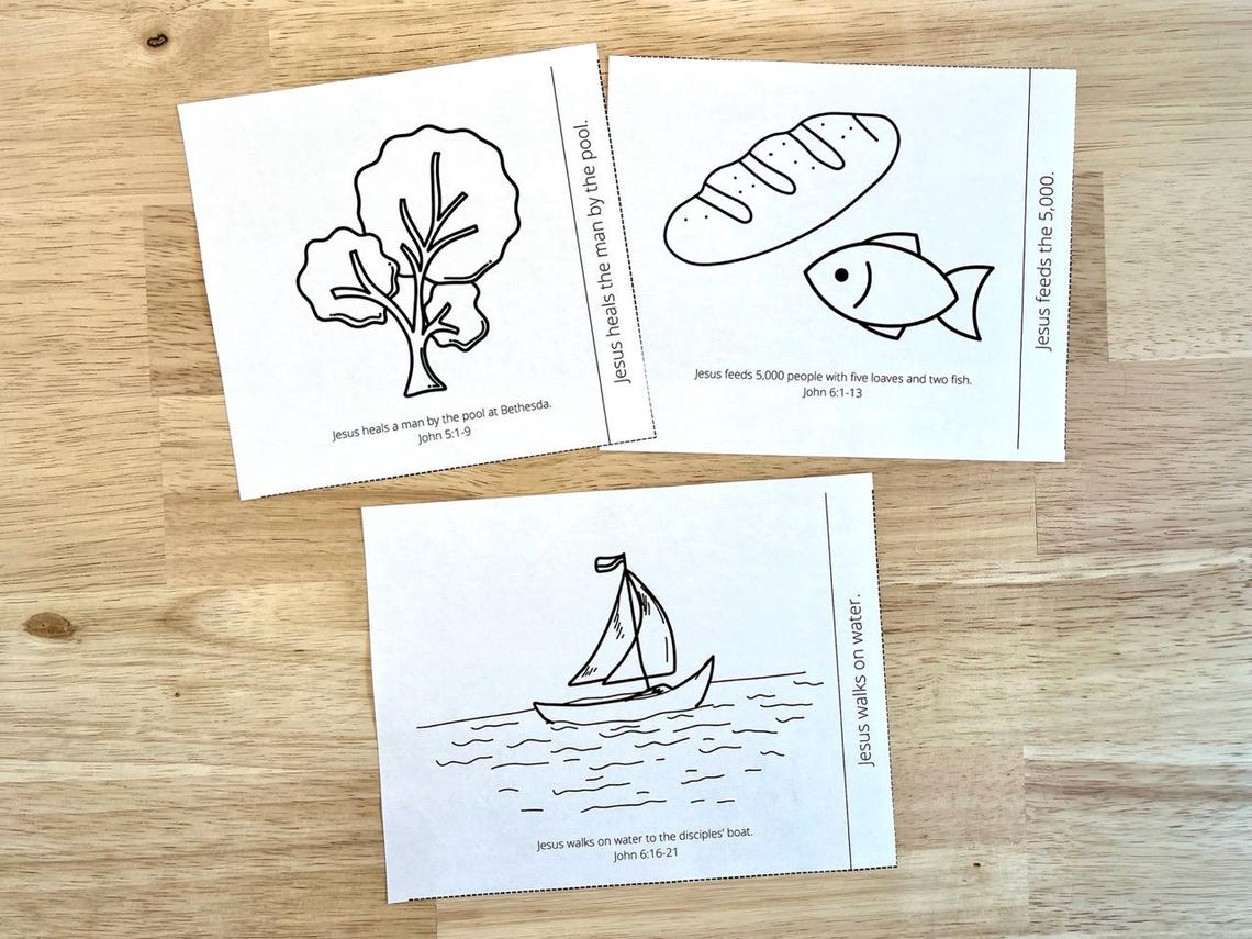 Miracles of Jesus for Kids, Jesus Miracles Crafts, Vacation Bible ...