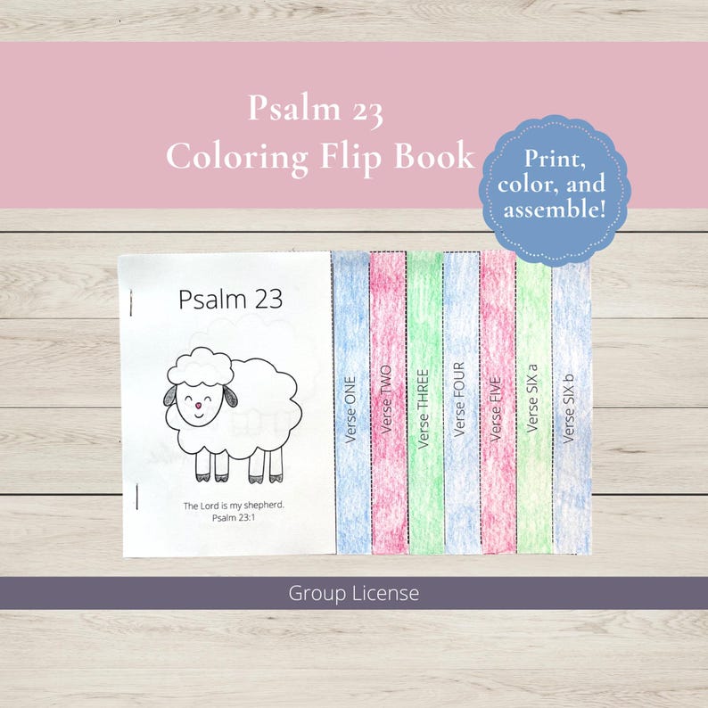 Psalm 23 Printable, Sunday School Lessons for Kids, Psalm 23 Craft, the ...