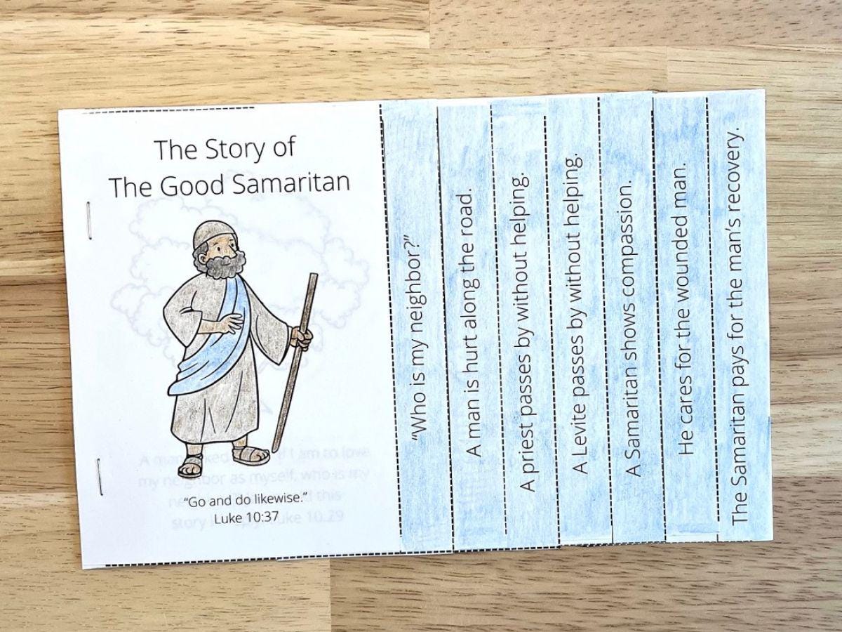Good Samaritan Craft for Kids, Parables of Jesus, Sunday School Craft ...
