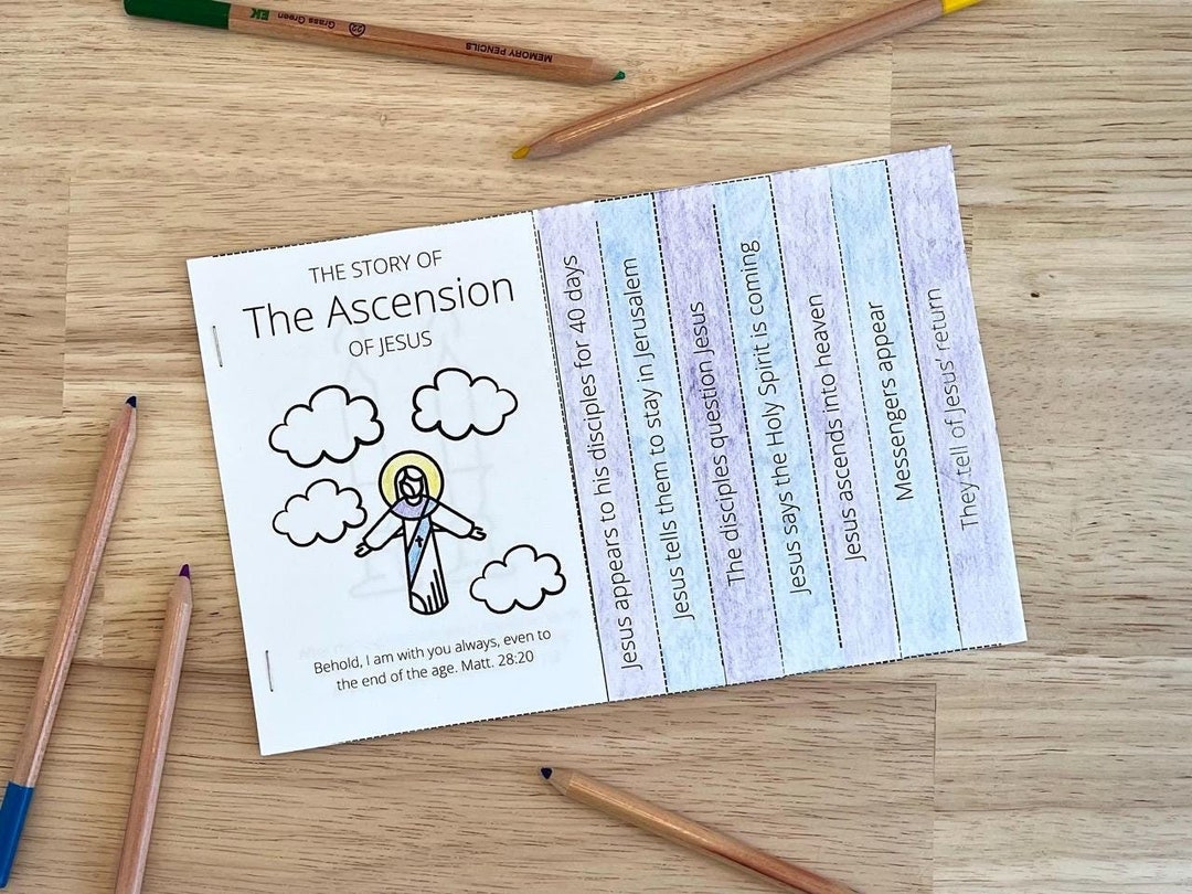 Sunday School Lesson, Ascension of Christ, Jesus Ascension Craft ...